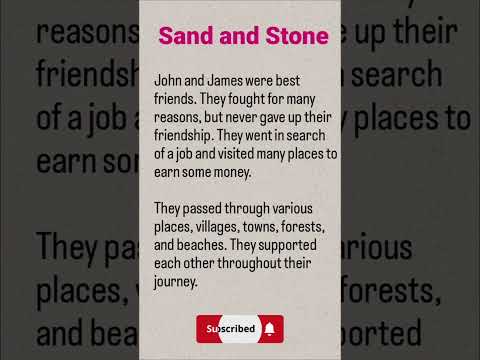 Stand And Stone || English Short Story || English Reading Practice || #english