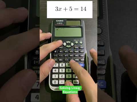 Solving Linear Equations Using Casio fx-991EX Classwiz #enginerdmath #math #maths #casio