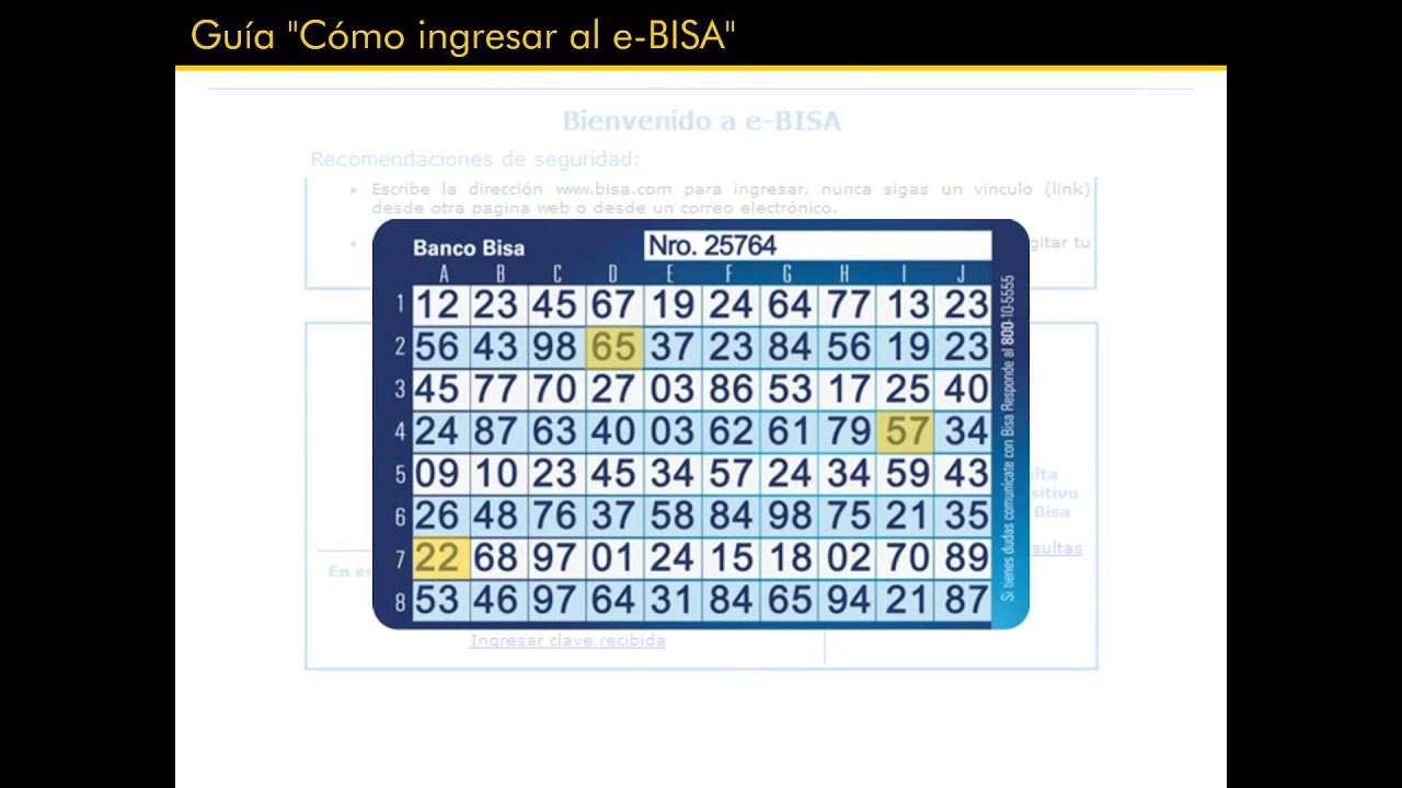 Guía como ingresar al e-BISA.