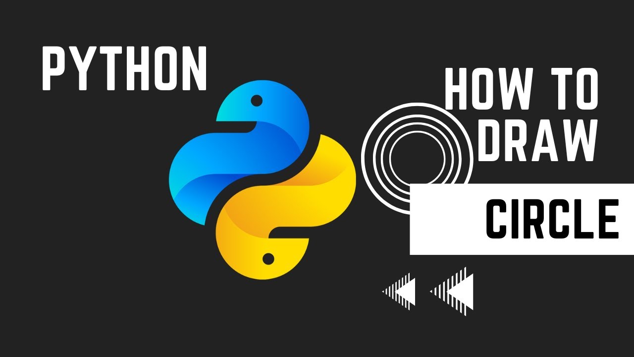 How to Draw a Circles Geometric Shape Using Python | Python Tutorial