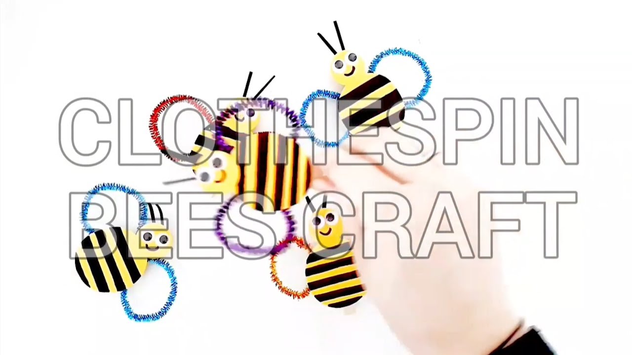 Clothespin Bees Craft
