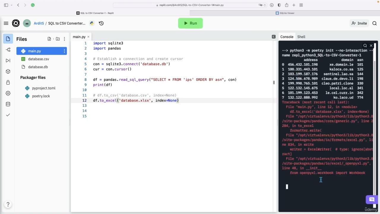 Converting SQL to CSV and Excel | Automate Everything with Python