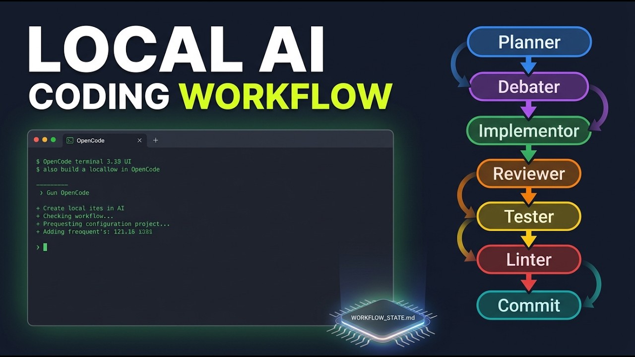 Build a Local AI Dev Team in OpenCode (Planner → Commit in One Flow)
