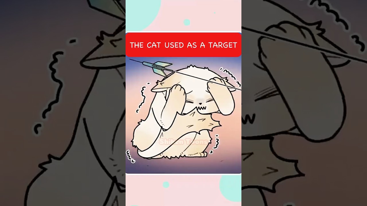 The Cat Used as a Target #Shikentoons #cat #animation