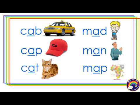 03 How to Read Three Letter Words with the vowel Aa in the middle (CVC) First Step to Reading
