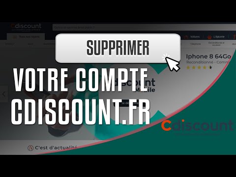 Supprimer un compte Cdiscount directement sur le site sans envoyer une demande