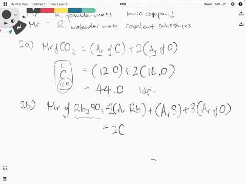 RE 7.1 calculating Ar and Mr