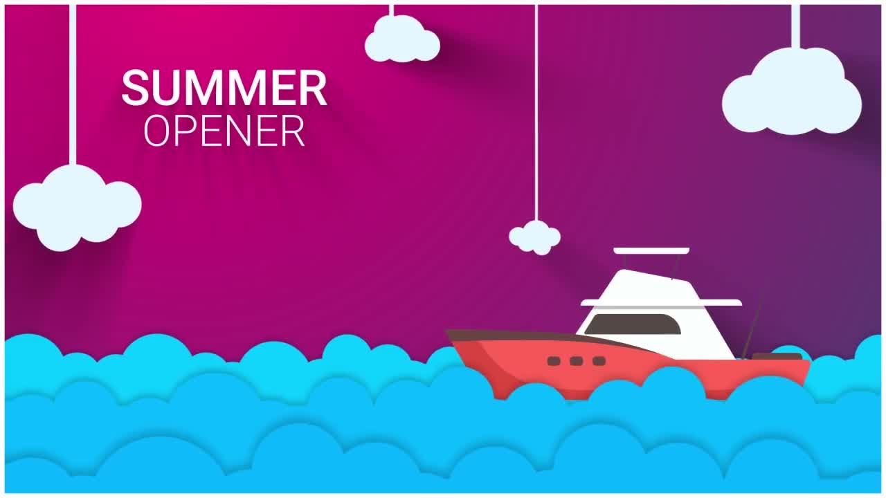 New Summer Vector Intro After Effects Templates