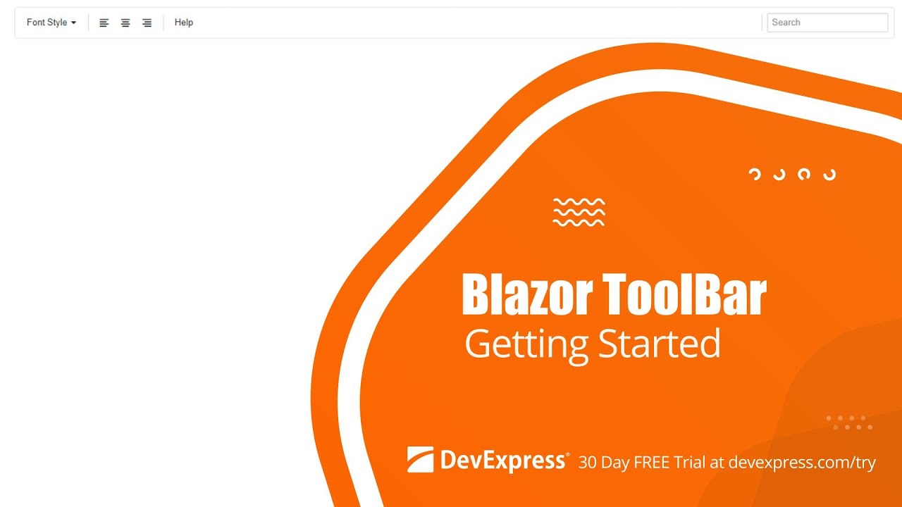 Blazor Toolbar: Getting Started (Adaptive Button-Based Interface)