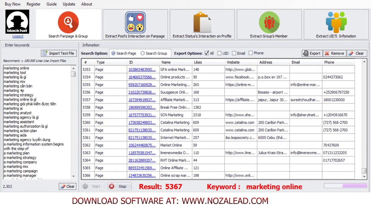 facebook graph api extract data