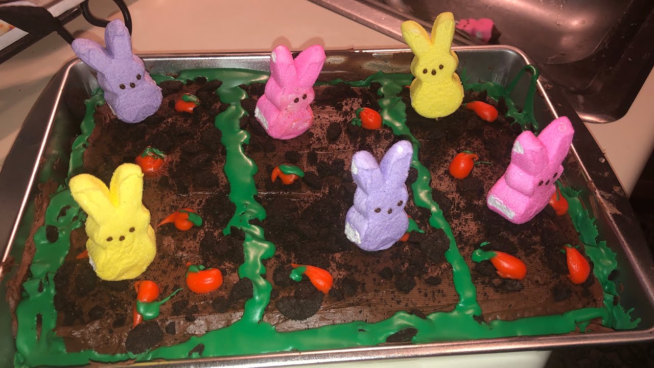 PEEPS GARDEN CAKE!!!