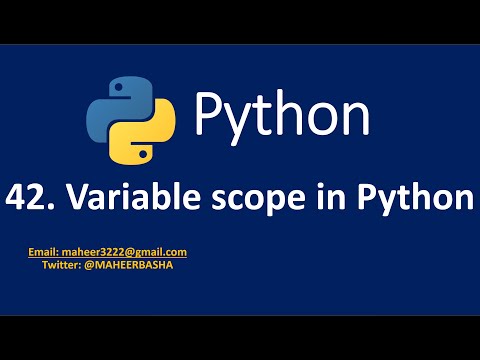 42. Variable Scope in Python