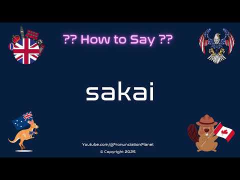 ππ€ How to Pronounce sakai? (CORRECTLY) | Pronunciation Planet