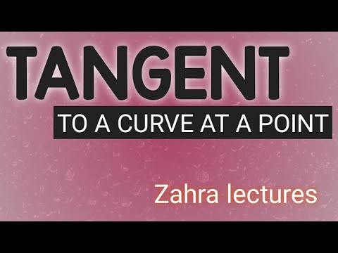 Calculus 1 || How to find tangent to a curve at a given point in Urdu/ Hindi