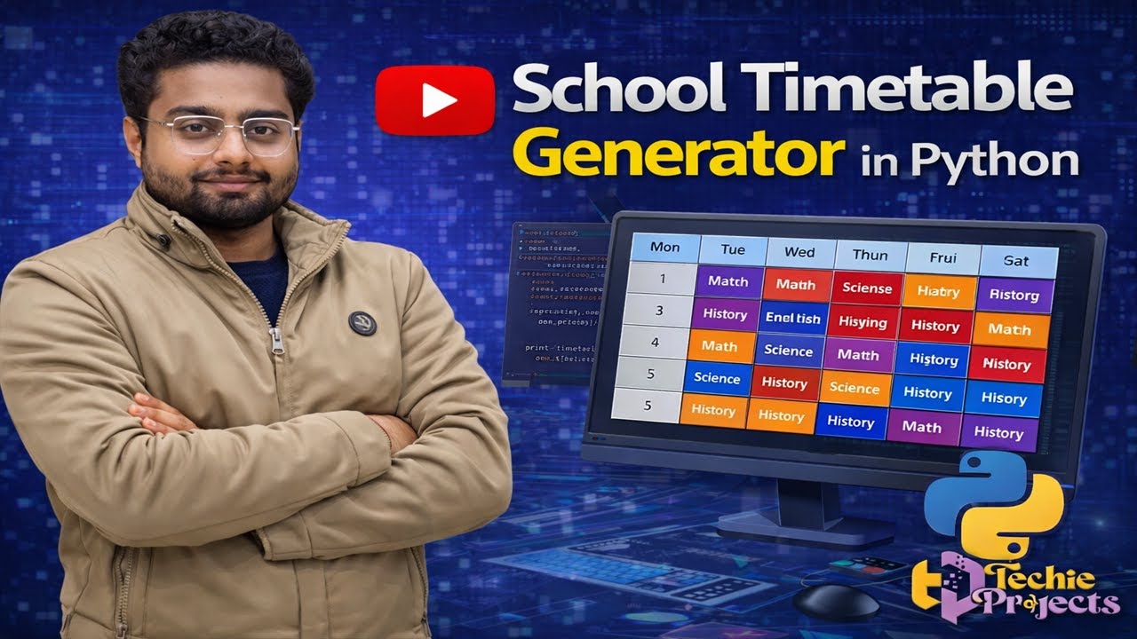 Automatic Time Table Generator using Python | School Timetable Generator in Python