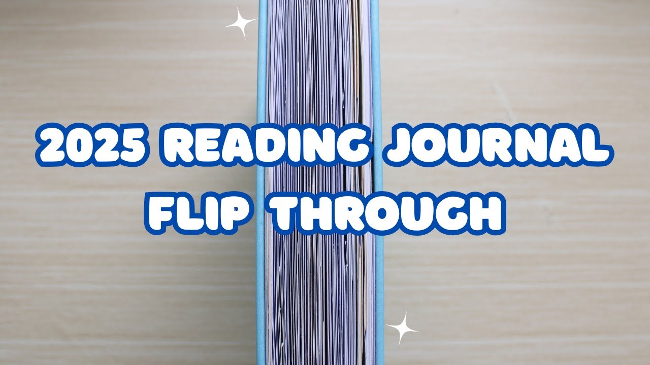 2025 reading journal flip through & stats setup