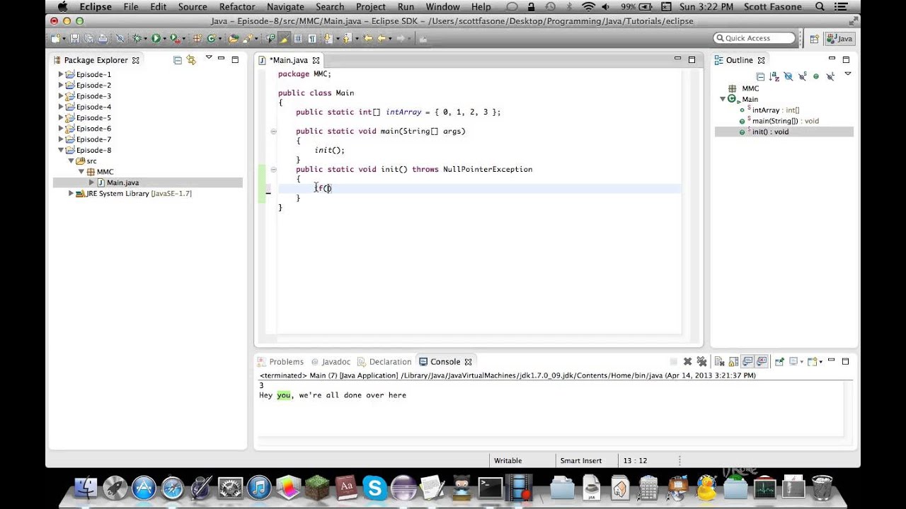 Java Tutorials: Episode 8 - Errors and Exceptions