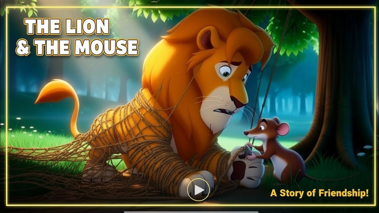 The Lion and Mouse Story | 3D Animation | Easy Explanation | Cool Graphics .