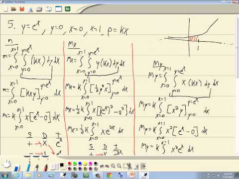 Calculus III: Center of Mass and Moments of Inertia