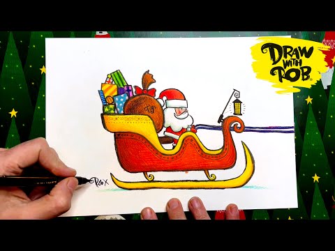 #DrawWithRob 109 Santa's Sleigh... - SafeShare