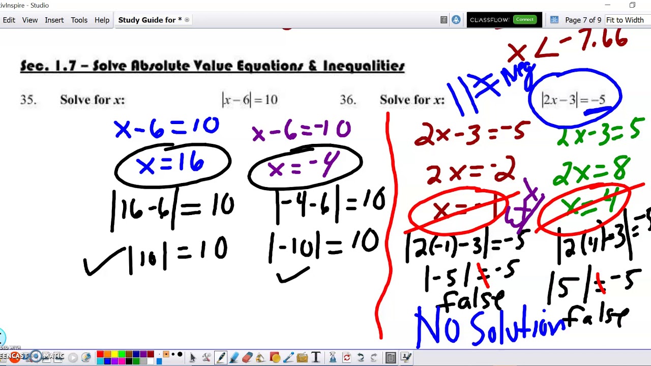Ad Alg Chapter 1 Study Guide Section 1 7