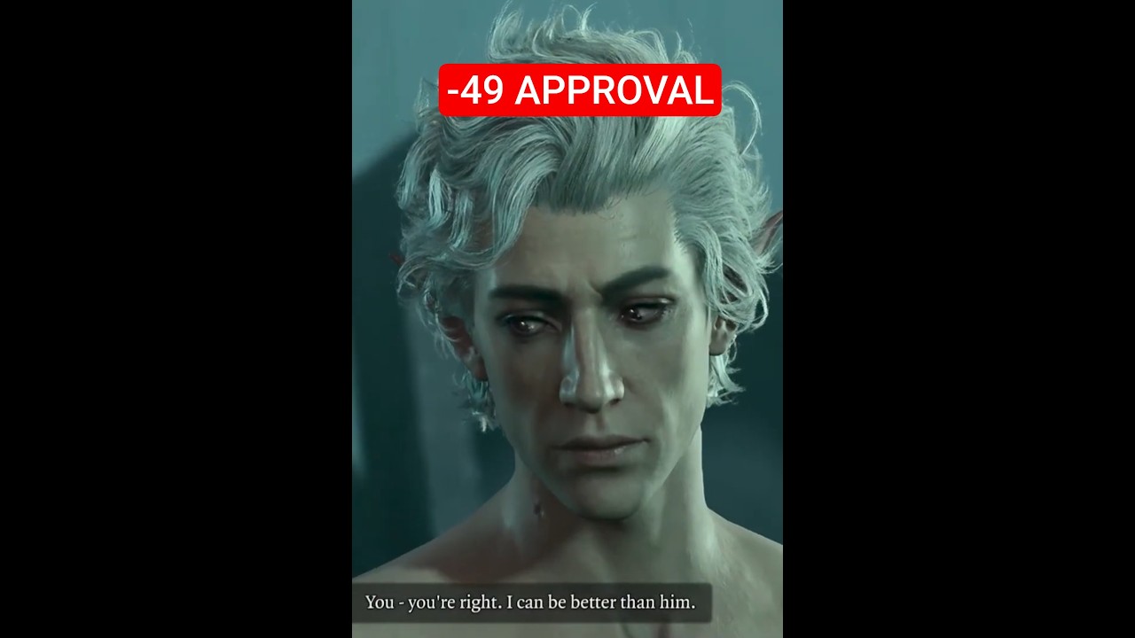 Astarion rejects the Ritual with -49 approval level (the lowest possible)  #astarion #baldursgate3