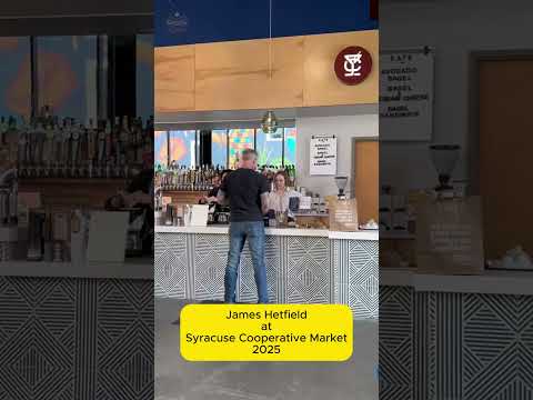 Metal Legend at the Market! James Hetfield in Syracuse