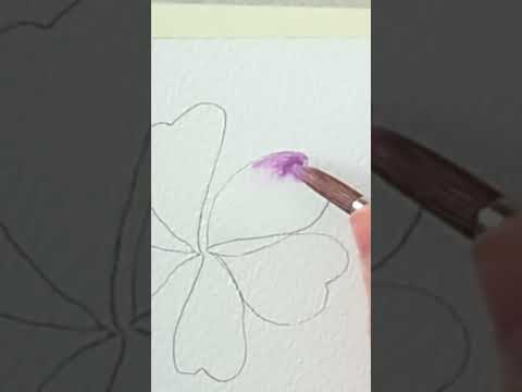 How To Paint A WATERCOLOR Flower - It's Easy!