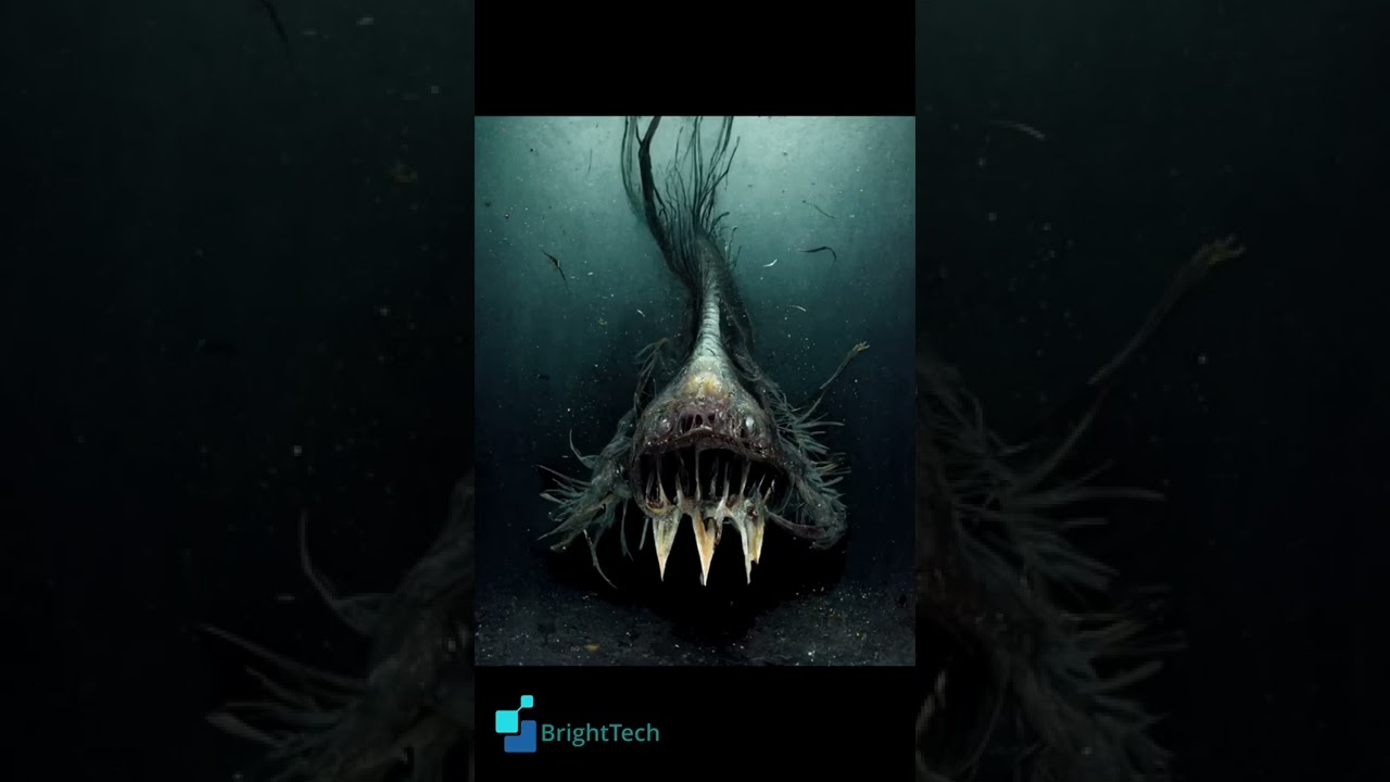 Asking an Ai how fish look  like in deepest part of the ocean #shorts #ai #aiart #midjourney