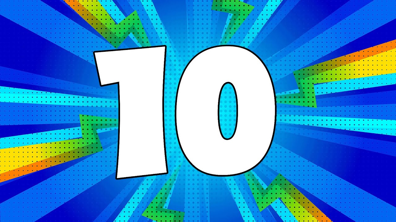 Blue Comic Book Countdown Timer [0:10]