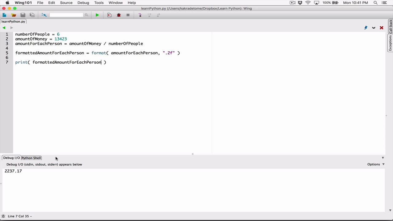 38. Formatting floating point numbers - Learn Python