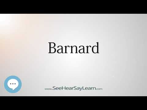 Barnard (How to Pronounce Cities of the World)๐ฌโญ๐โ