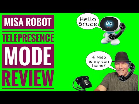 Misa Robot Telepresence with Misa Connect App testing and review Misa Robotics