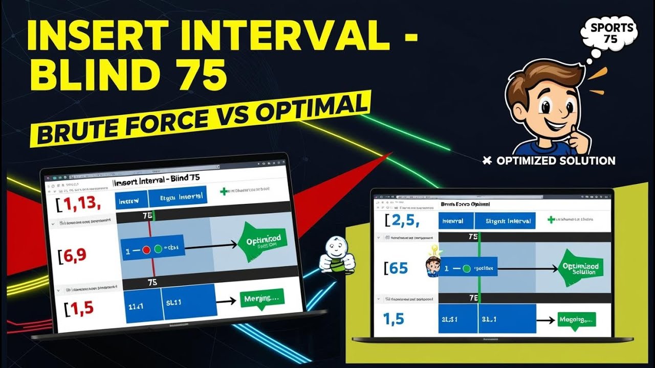 Insert Interval - Blind 75 Leetcode | Brute Force vs Optimal Solution Explained