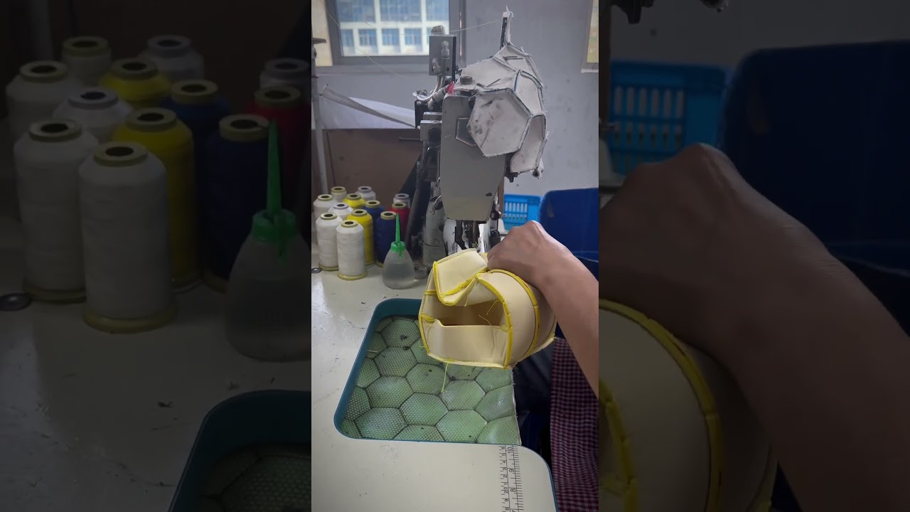 Sewing pu leather volleyball #volleyball #volleyballgame all