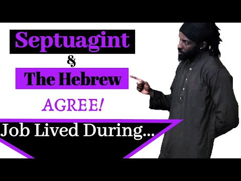 The Septuagint and Hebrew Bible's agree, Job was alive when... ( The Masoretic text agrees?)