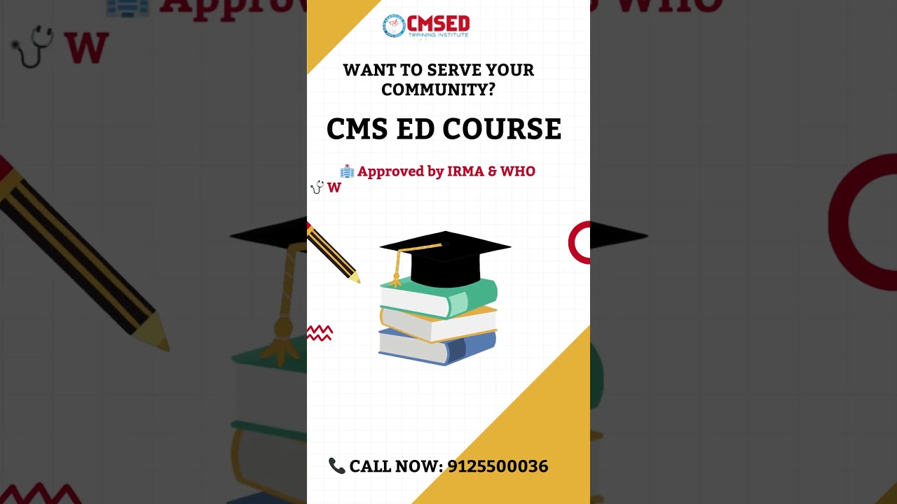 Get Certified with CMS ED #HealthcareProfessionals #CMS_EDCourse#ParamedicalCourses
