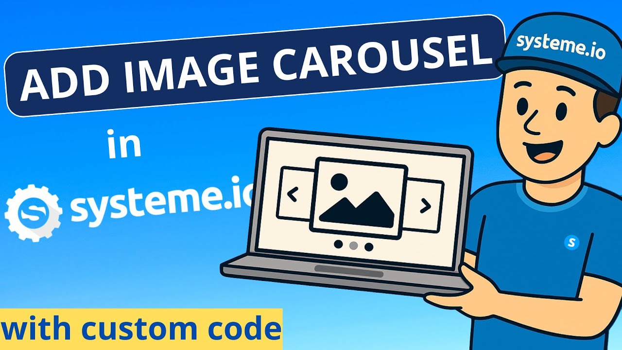 How to Add an Image Carousel to Systeme.io (Easy Custom Code Tutorial)