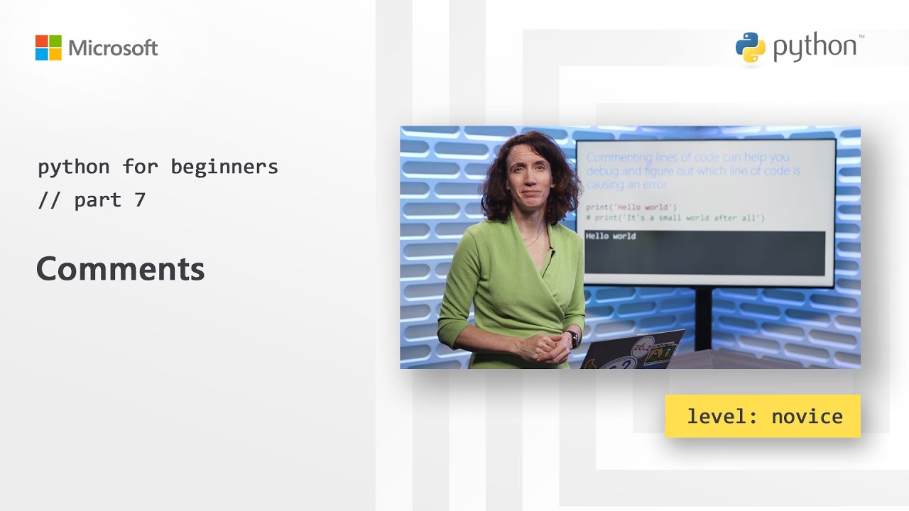 Comments | Python for Beginners [7 of 44]