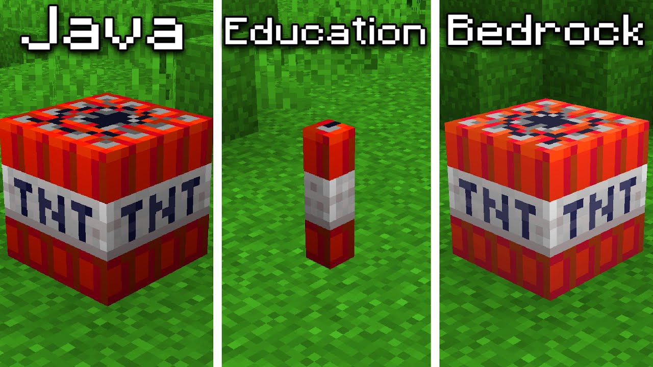 Java vs Education vs Bedrock