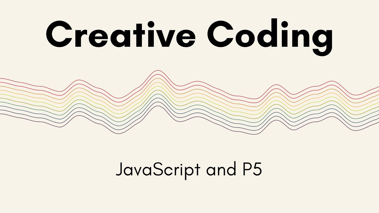 Creative Coding Time Lapse | Rainbow Waves | JavaScript, p5.js