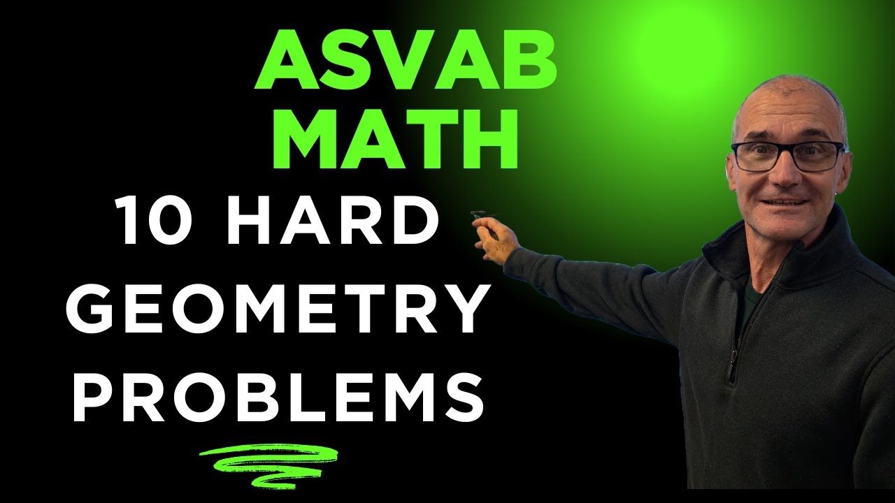 Ten Hard Geometry Problems for the ASVAB Math Knowledge Exam