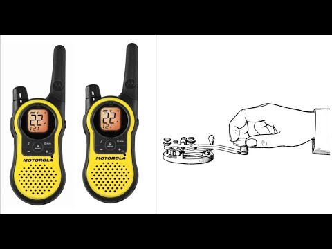 Transmit & Receive CW morse code over the FAMILY RADIO SERVICE(FRS) 2-way radios - LIVE demo