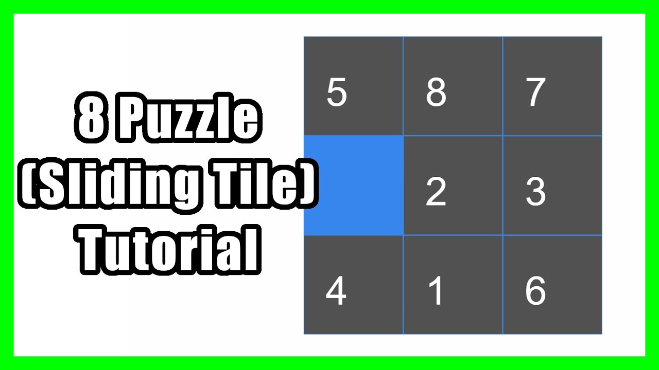 How to Solve an 8 Puzzle (3x3 Sliding Tile Puzzle) (Beginner Tutorial)