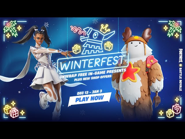 Fortnite Winterfest presents 2022: Which box has the free skins?