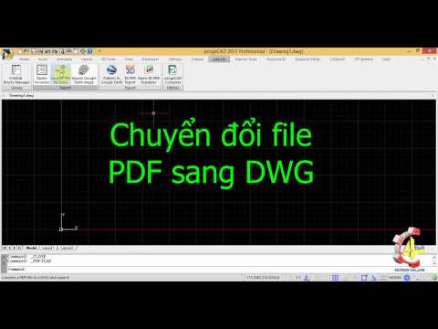 Chuyển đổi PDF sang CAD - Convert PDF to CAD