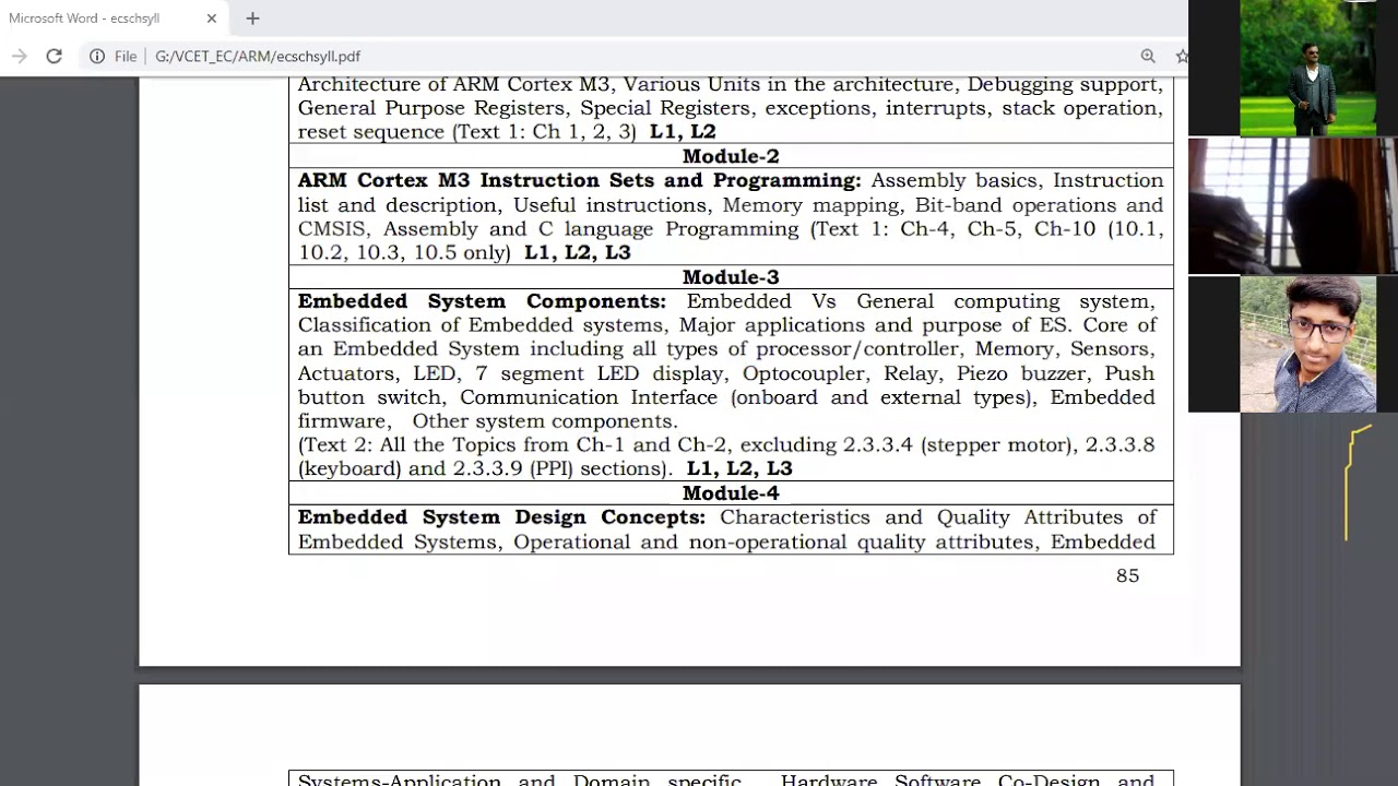 ARM Microcontroller and Embedded system class1(Module3)