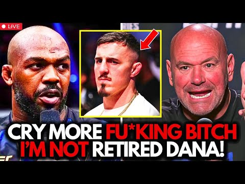 "CRY MORE FU*KING BI*CH" – Jon Jones' Brutal Response to Aspinall and the UFC After Retirement!