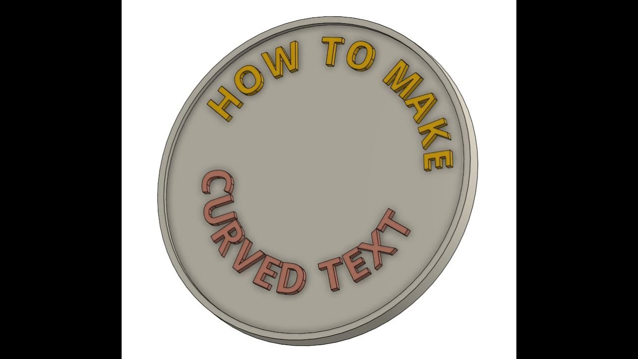 OnShape: Curved Text