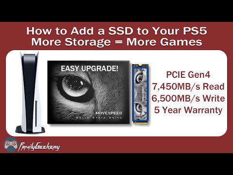 How to Install a SSD Drive to Increase Your PS5 Storage - With Copy Tests for MOVESPEED 1TB NVMe